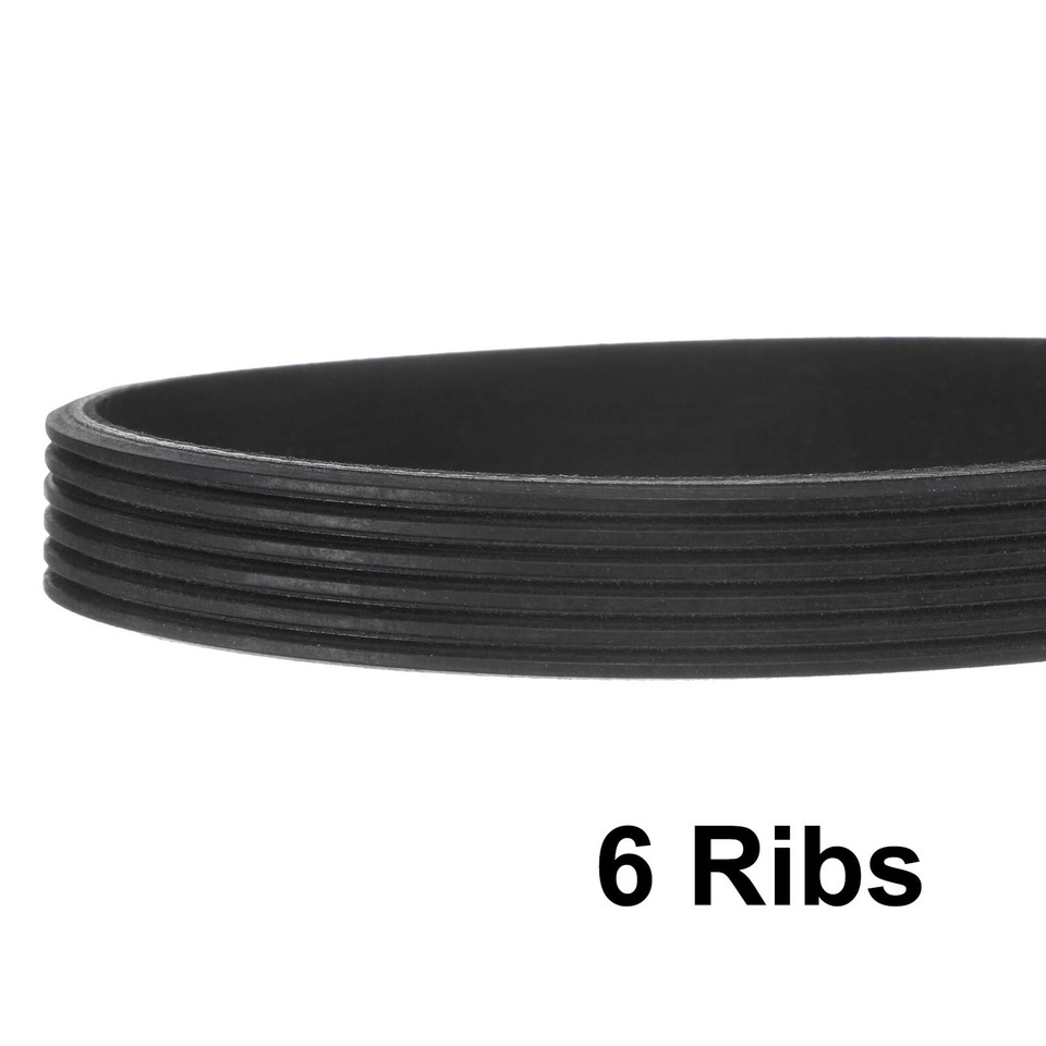 3pcs 350J6 PJ V-Ribbed Belt 6 Ribs 35" Length x 0.55" Width, EPDM Poly ...