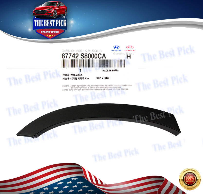 For Hyundai Palisade 20-25 Hyundai 87742S8000CA Rear Right Wheel Arch ...
