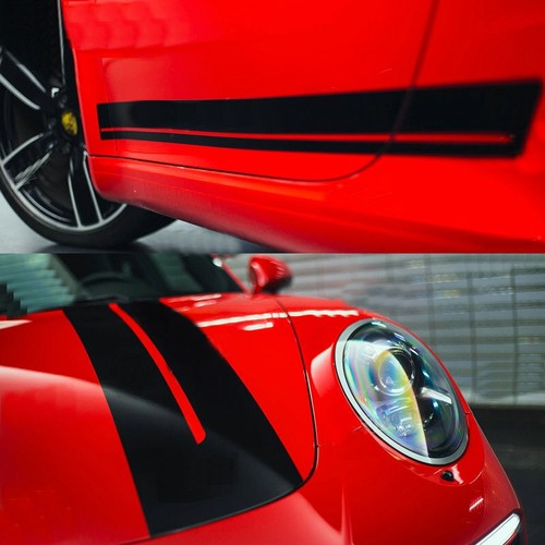 Graphics Sticker Kit For Porsche 911 Carrera 718 boxster Racing Stripe ...