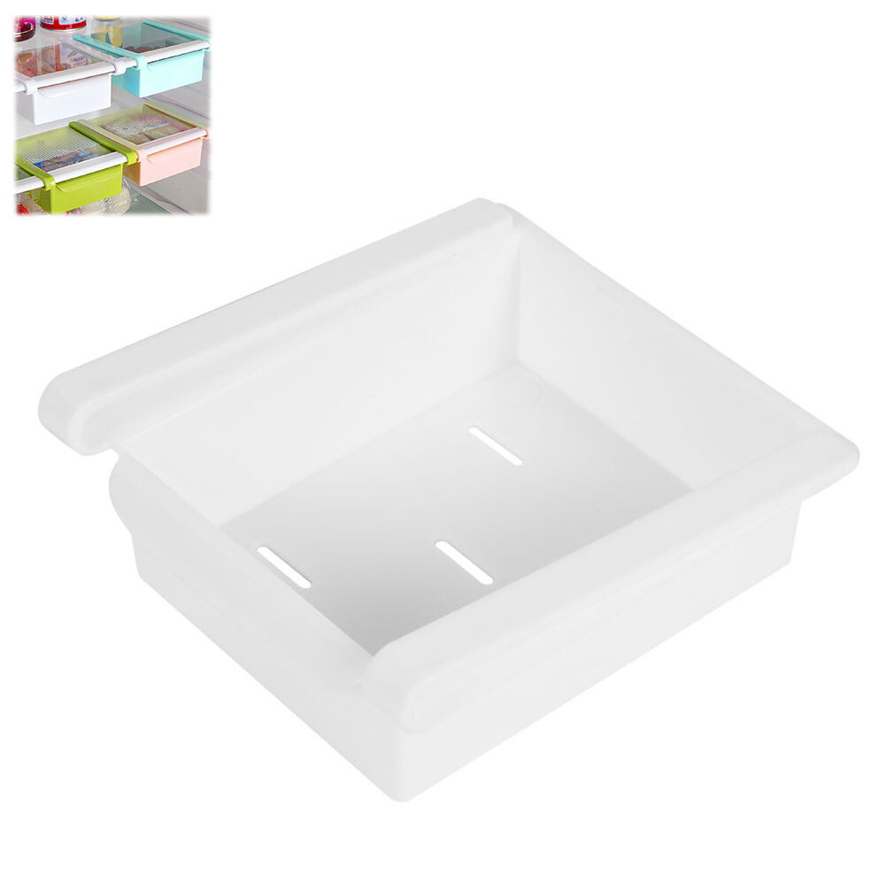 Kitchen Freezer Fridge Slide Storage Box Space Saver Organizer Holder ...