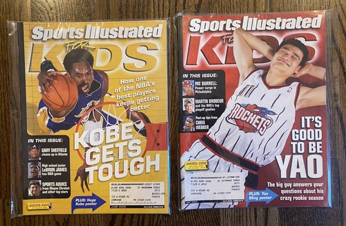 Lebron James and Tom Brady Sports Illustrated For Kids rookie cards ...