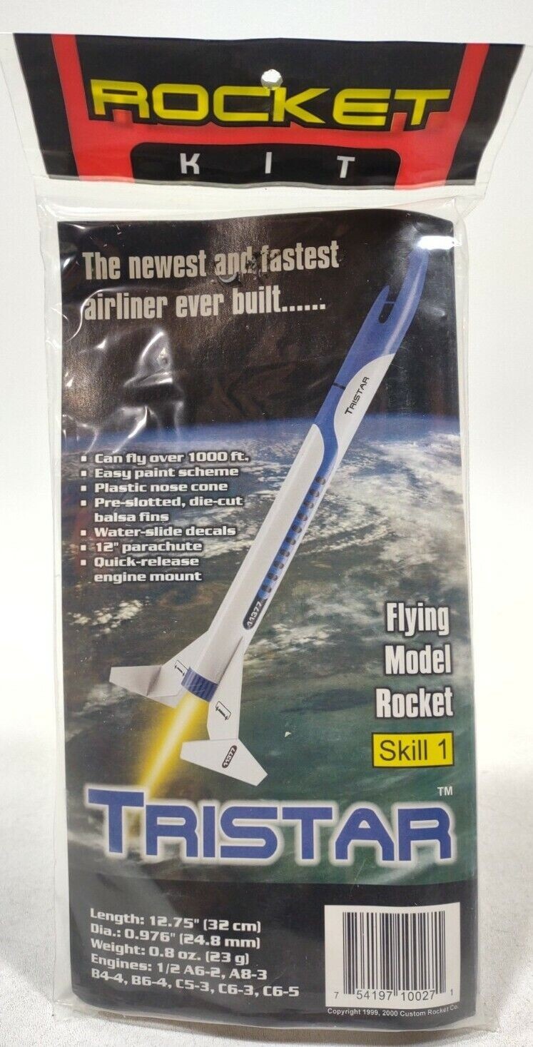 Tristar Flying model Rocket Skill Level 1 (no engine incl) Vintage In ...