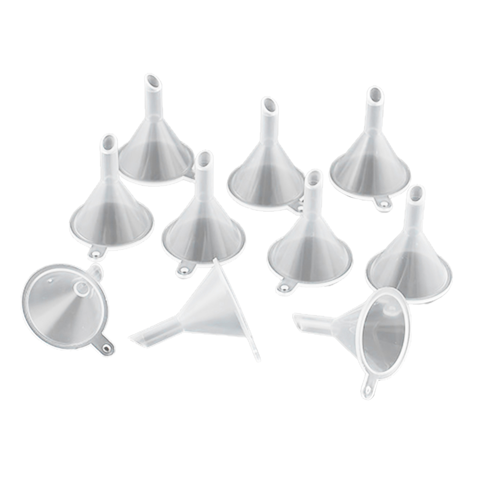 10Pcs Clear Plastic Mini Liquid Oil Funnels for Perfume Diffuser Bottle ...