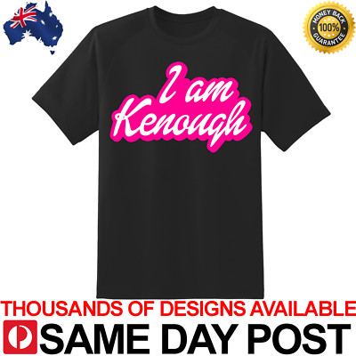 I AM KENOUGH Premium Black Shirt Cotton T Shirt Tee Funny Meme Aussie ...