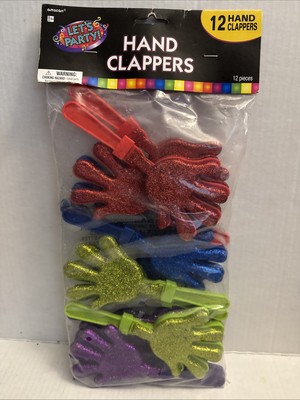 Let’s Party! Pack Of 12 Hand Clappers Noisemakers For Your Celebration ...