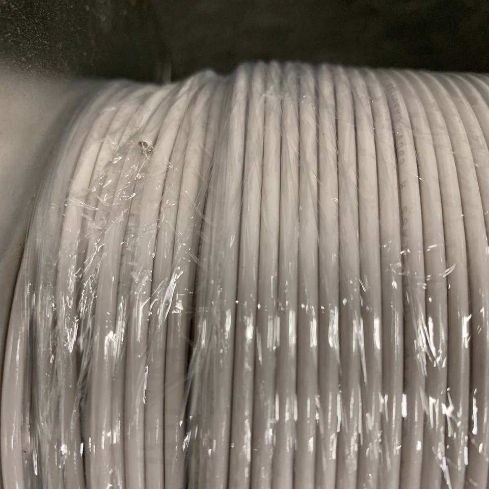 INDUSTRIAL WIRE & CABLE 500 ft. Stranded TFFN/TEWN Wire 16 AWG, White ...