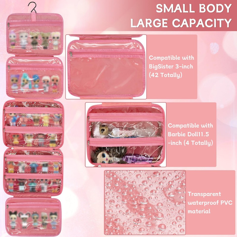Doll Carrying Case with LOL Surprise Dolls, Toy Hanging Organizer ...