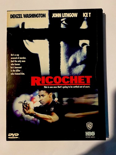 Ricochet (DVD, 1991, Widescreen) Denzel Washington, John Lithgow, Ice-T ...