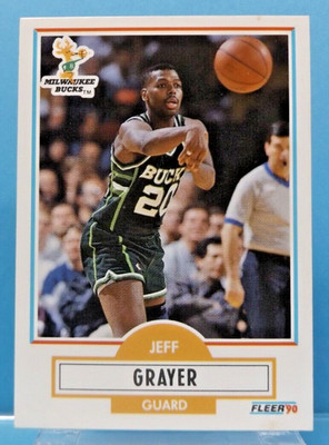1990 Fleer #104 - Jeff Grayer - Milwaukee Bucks - Near Mint | eBay