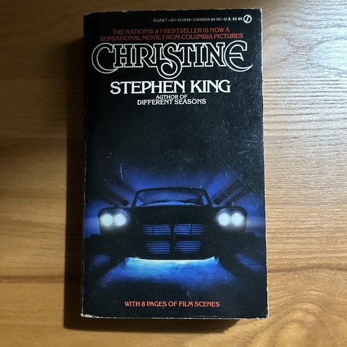 Christine Stephen King 1983 1st Signet Paperback With Movie Scenes | eBay