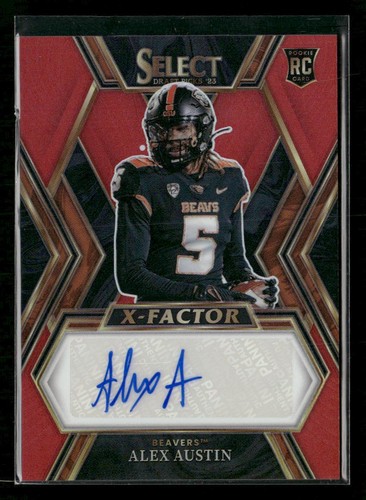 2023 Panini Select Draft #XS-AAU Alex Austin X-Factor Signatures Red Prizm Auto | eBay