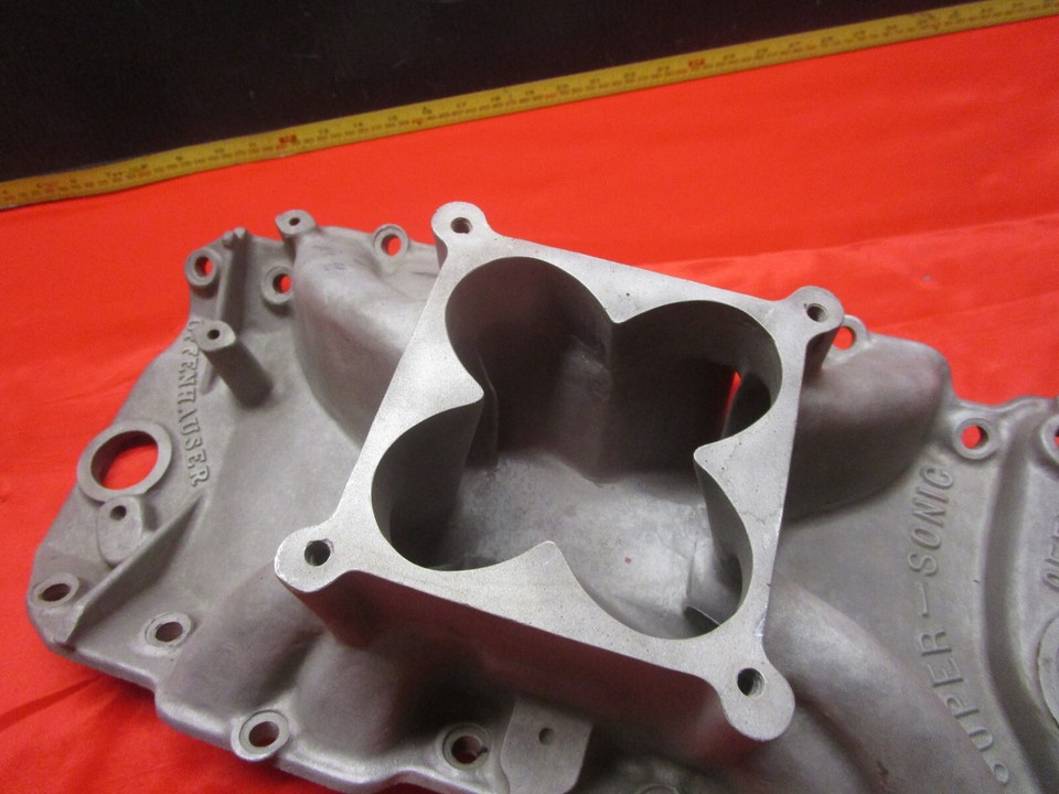 Offenhauser 6105 Super-Sonic Intake Manifold BBC 396 454 4500 Flange ...