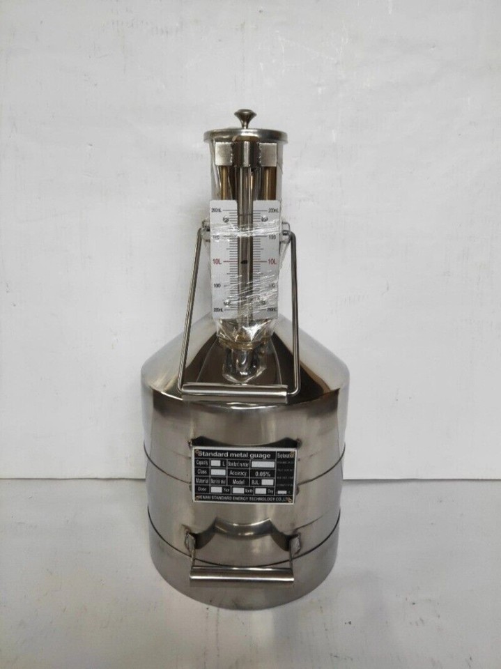 20L Thick Neck Metal Standard Calibration Can Prover Tank for Measuring ...