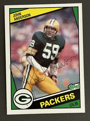 John Anderson Autograph Signed 1984 Topps Green Bay Packers | eBay