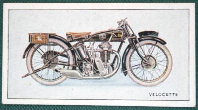 VELOCETTE Motorcycle Vintage 1926 Illustrated Card DE23 | eBay