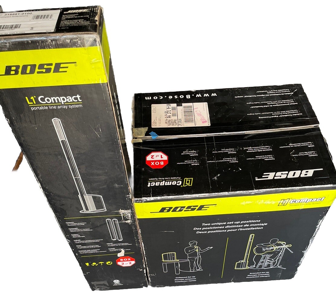 Bose L1 Compact Portable PA Line Array System with Carrying Cases ...