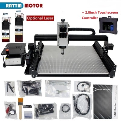 3 Axis 4540 CNC Router 500W Engraving Machine Kit+Offline Control &20 ...