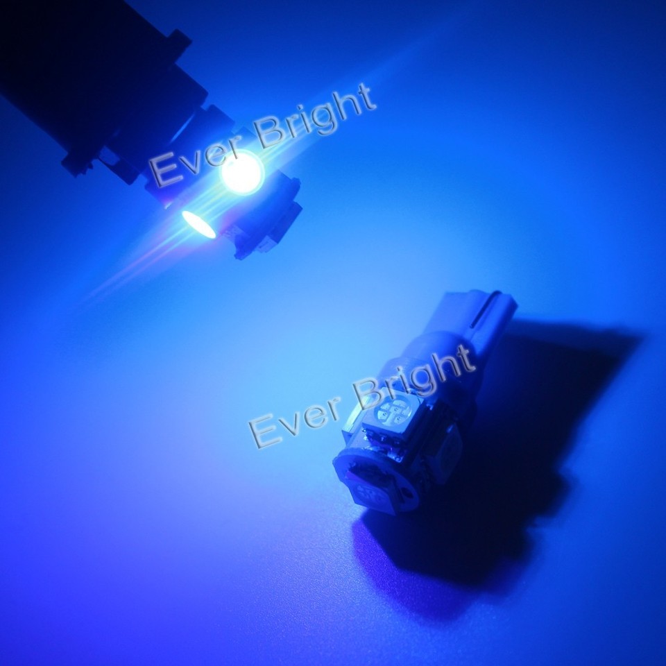 100Pcs 6V 6.3V White T10 5050 5SMD LED Wedge Light Bulb W5W 194 168 ...