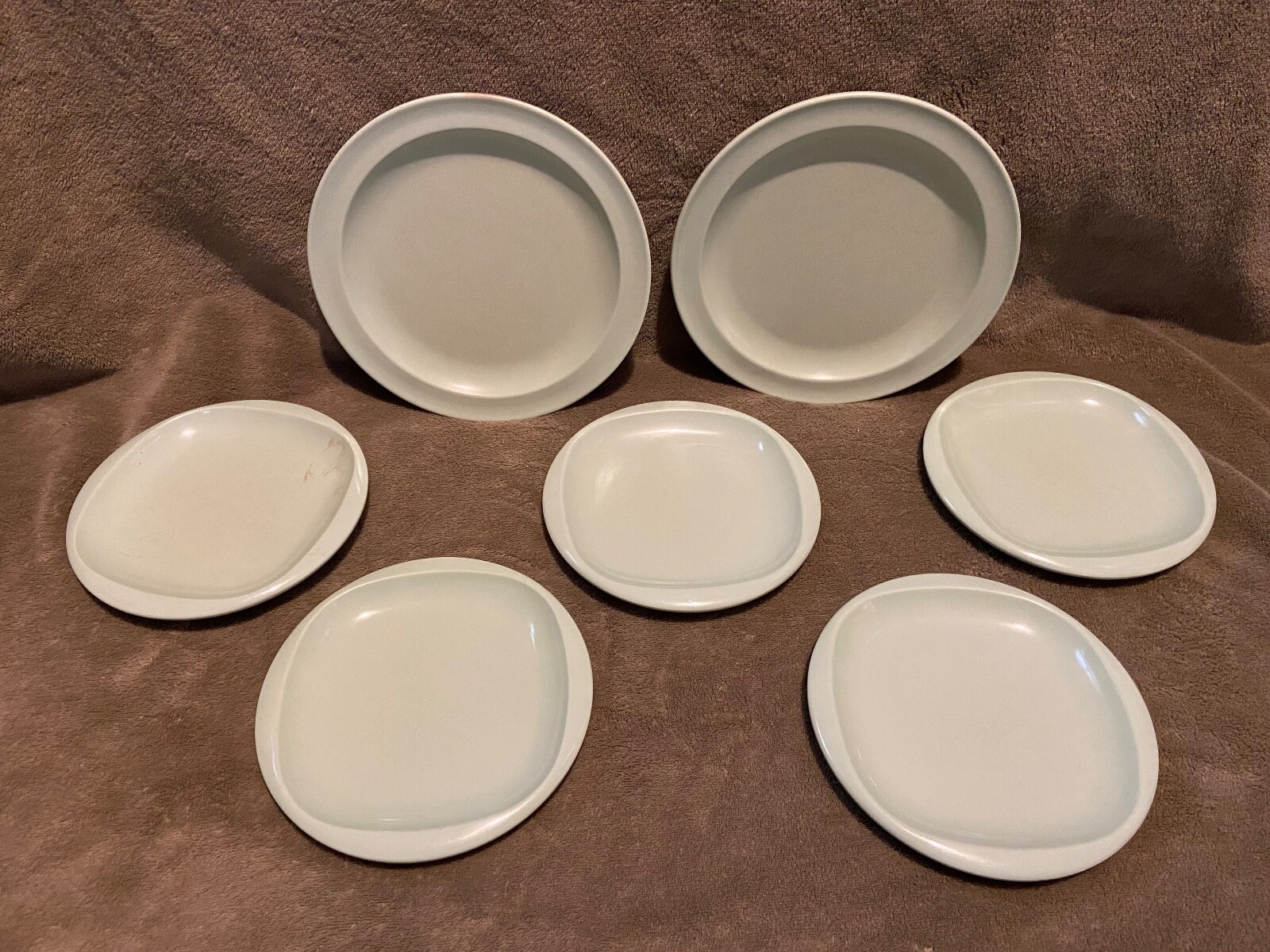 5 Boonton Ware & 2 Prolon Plates Atomic Mint Green Melamine USA Vintage ...