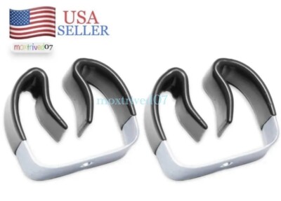 2 Pack Steel Screw-in Wall Mount Broom Clip Garage Storage Handle Tools ...