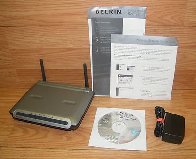 Genuine Belkin (F5D9230-4) 54 Mbps 4-Port 10/100 Wireless G Router ...