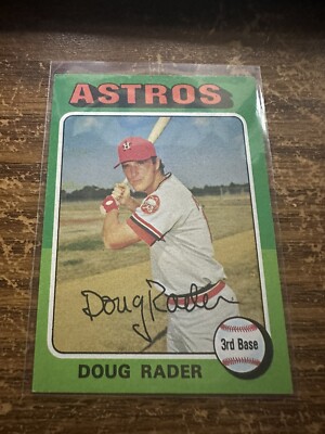 1975 Topps Doug Rader #165 Set Break Houston Astros EXMT Vintage ...