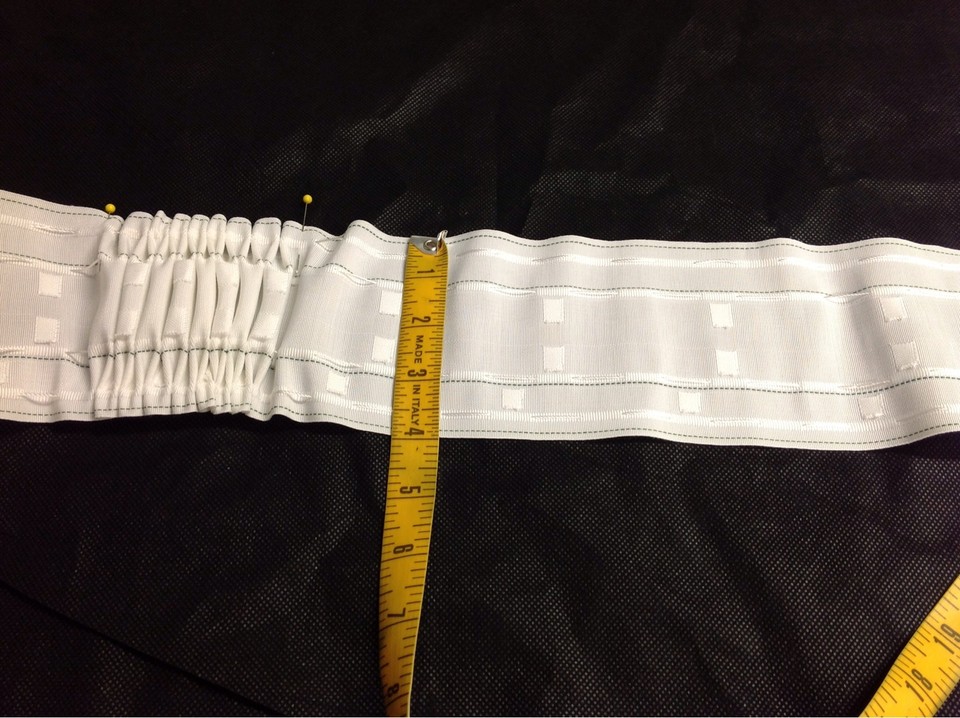 12 Yds 3" Smocking Loop Tape Sew On Header Tape Drapery Panels Curtain ...