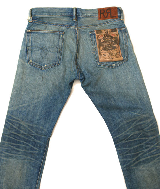 POLO RALPH LAUREN DOUBLE RL RRL LOW STRAIGHT MIDLAND SELVEDGE DENIM ...