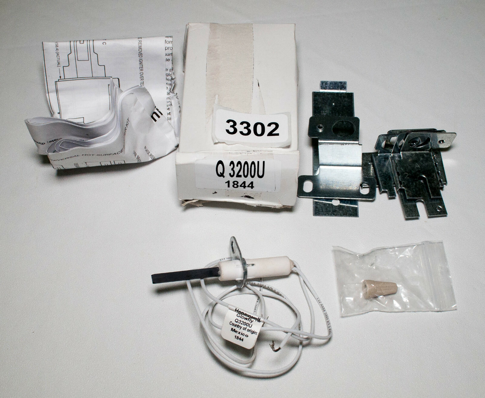 Honeywell Q3200U1844 Glowfly Universal Hot Surface Igniter for sale ...