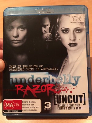 Underbelly Razor (Blu Ray, 3-Discs) Series Aus Region 4, Fast Free Post ...