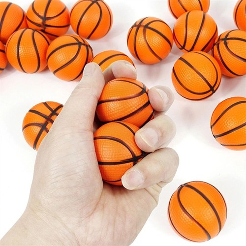 5Pcs PU Sponge Basketball Baseball Football Rugby 4cm Elastic Squeeze ...