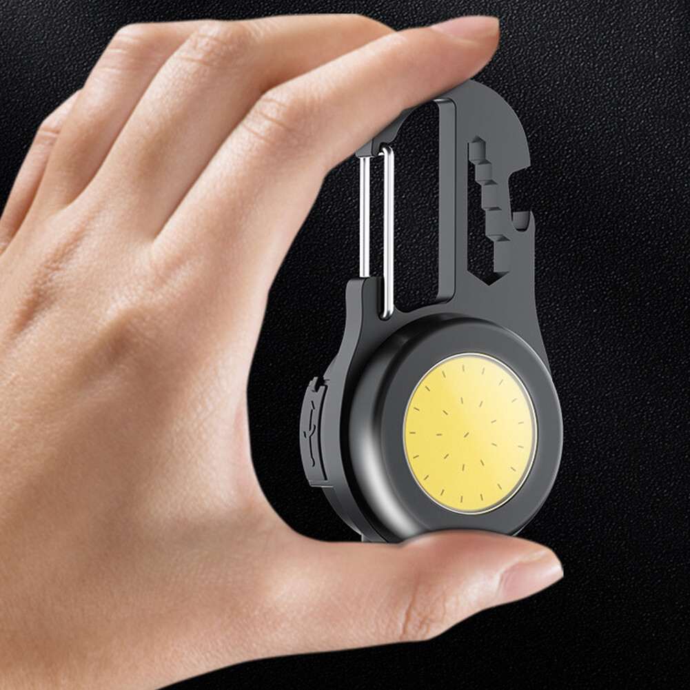 Mini COB Keychain Light USB Strong LED Work Outdoor Camping Emergency ...