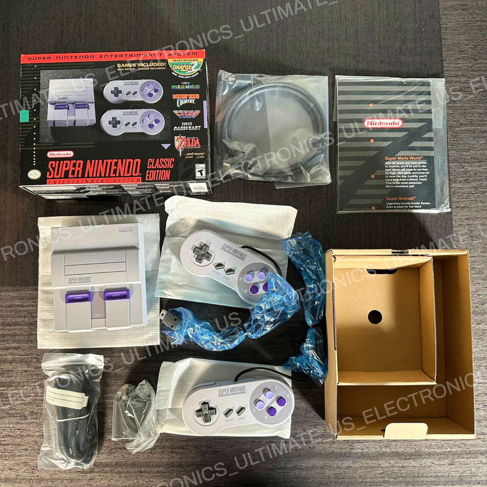 Authentic SNES Super Nintendo Classic Mini Super Entertainment System ...