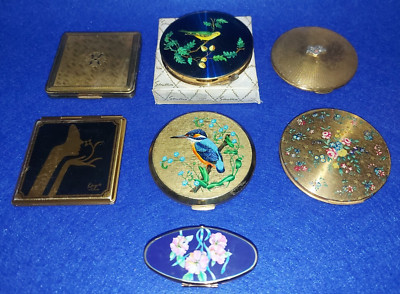 Job Lot Of Vintage Powder Compacts / Mirrors etc - Stratton, Kigu ...