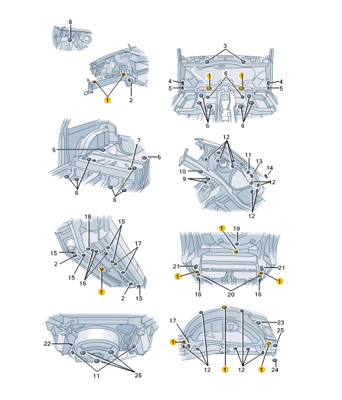 Genuine VAG Trunk Sealing Plug Caps Bungs 29.6 8D0803583L | eBay
