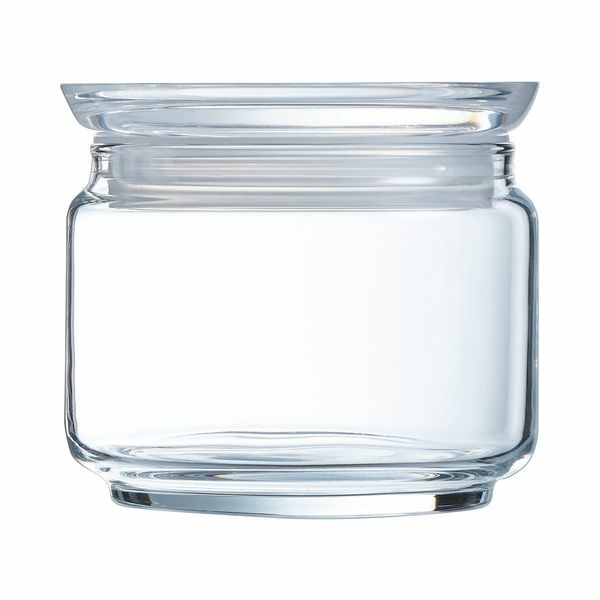 Luminarc PURE Clear Glass Storage Jar Airtight 3 Sizes Food Liquid ...
