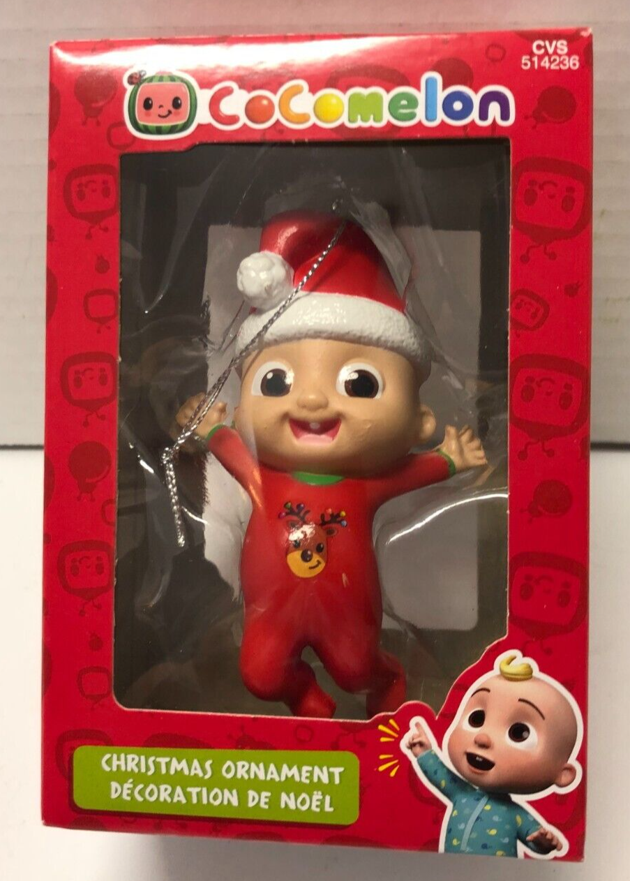 Kurt Adler Cocomelon JJ Santa Hat Christmas Tree Ornament NEW | eBay