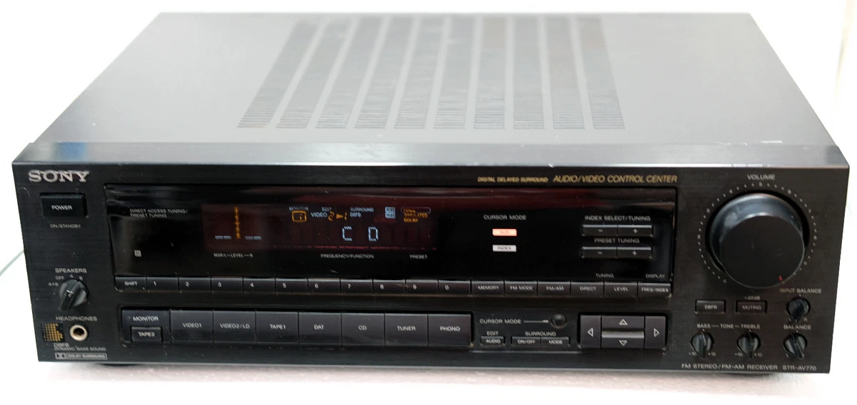 SONY STR-AV770 FM Stereo/FM-AM Receiver (No Remote), 53% OFF