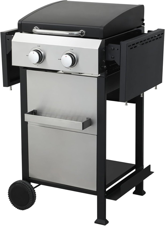 2/4-Burner Propane Gas BBQ Grill Charcoal Grill Combo Dual Fuel Grill ...