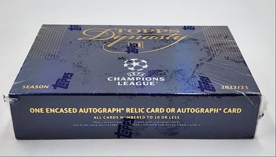 TOPPS DYNASTY UCL SOCCER 2022-23 FACTORY SEALED HOBBY BOX A RC AUTO ...