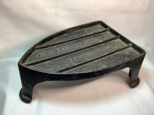 Large Rare Antique Footed Sad /Flat Iron Trivet Stand N Y PRESSING IRON ...