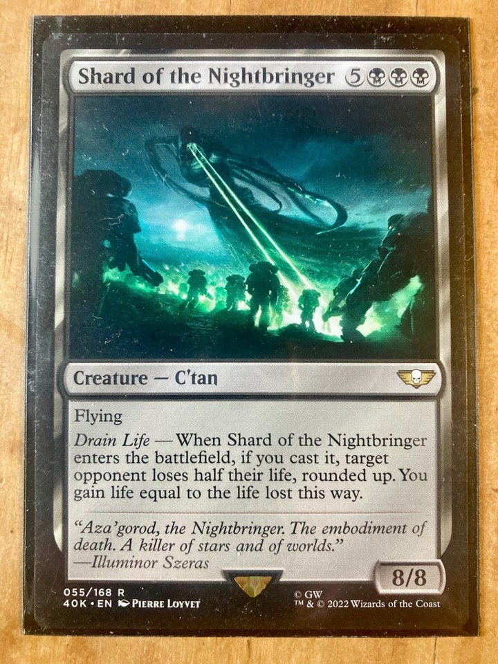 magic the gathering commander Warhammer necron dynasties + sleeves and ...