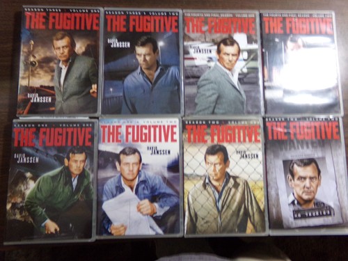G--THE FUGITIVE THE COMPLETE SERIES SEASONS 1/2/3/4 32 DISCS DVD LOT OF ...
