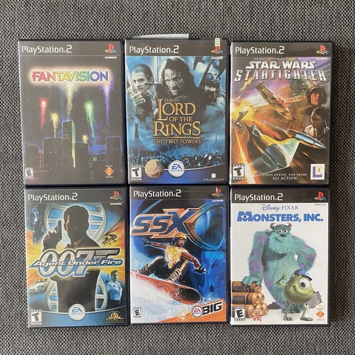 Lot of 6 Sony Playstation 2 PS2 Video Game Monsters Inc 007 SSX Star ...