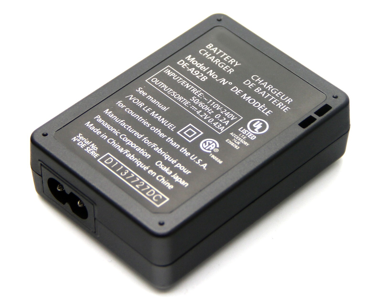 Battery Charger for Panasonic Lumix DMC-FS45 DMC-FT20 DMC-FT25 DMC-FT30 ...