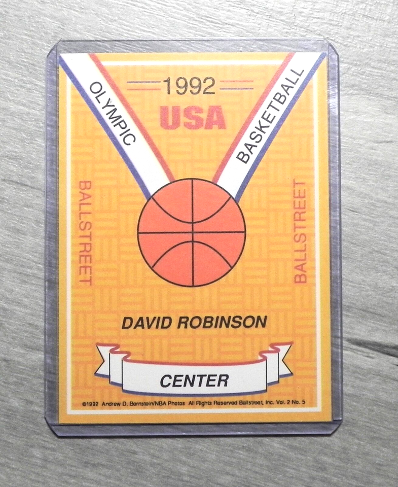 DAVID ROBINSON Rare Large 1992 USA Ballstreet Gold _ No Guessing Exact ...