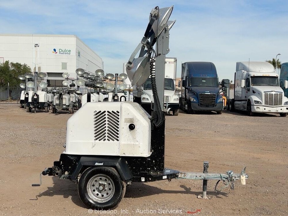 2016 Allmand Night-Lite V 26' Towable Light Tower 8kW Generator Diesel ...