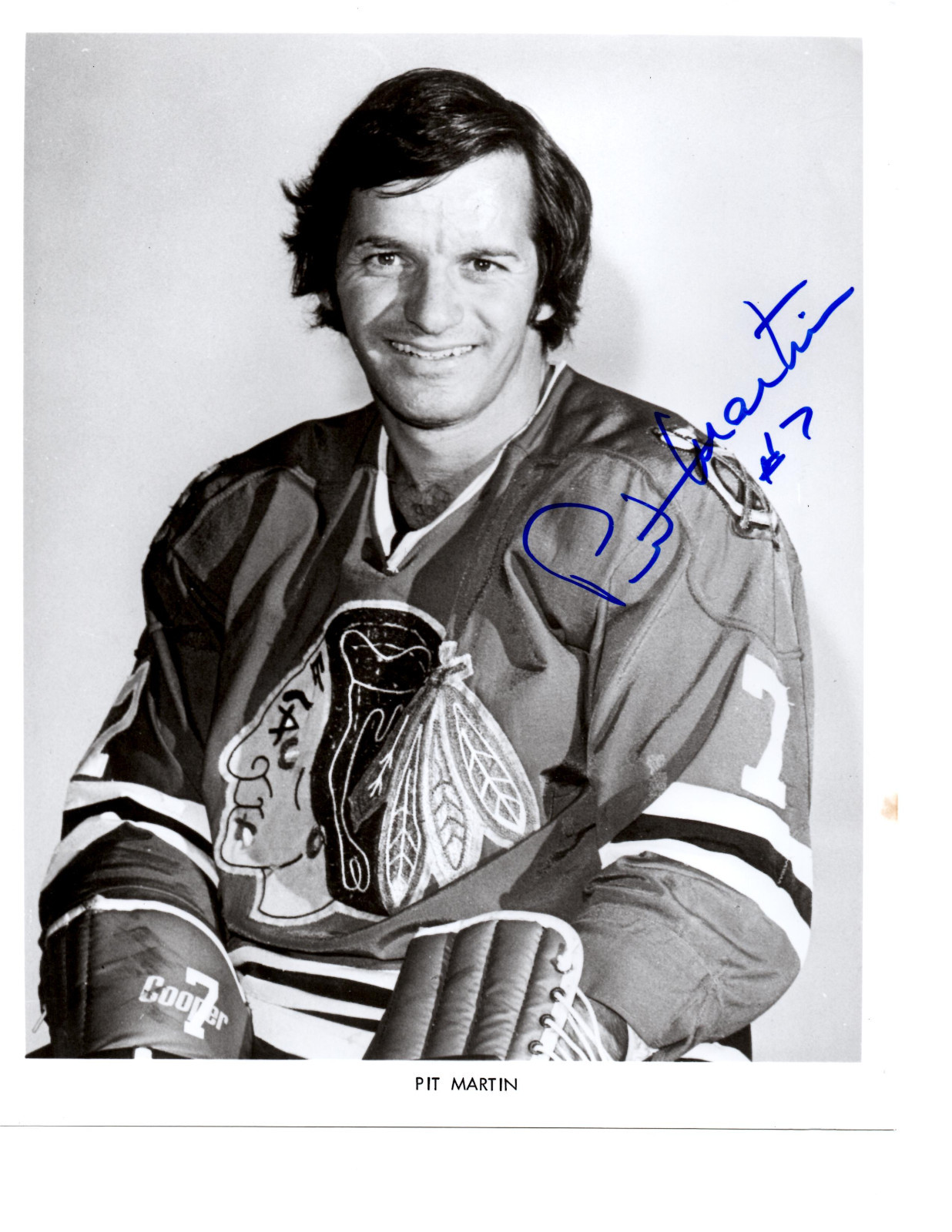 PIT MARTIN CHICAGO BLACKHAWKS 8X10 PHOTO HOCKEY NHL HOF USA FAC'S AUTO ...