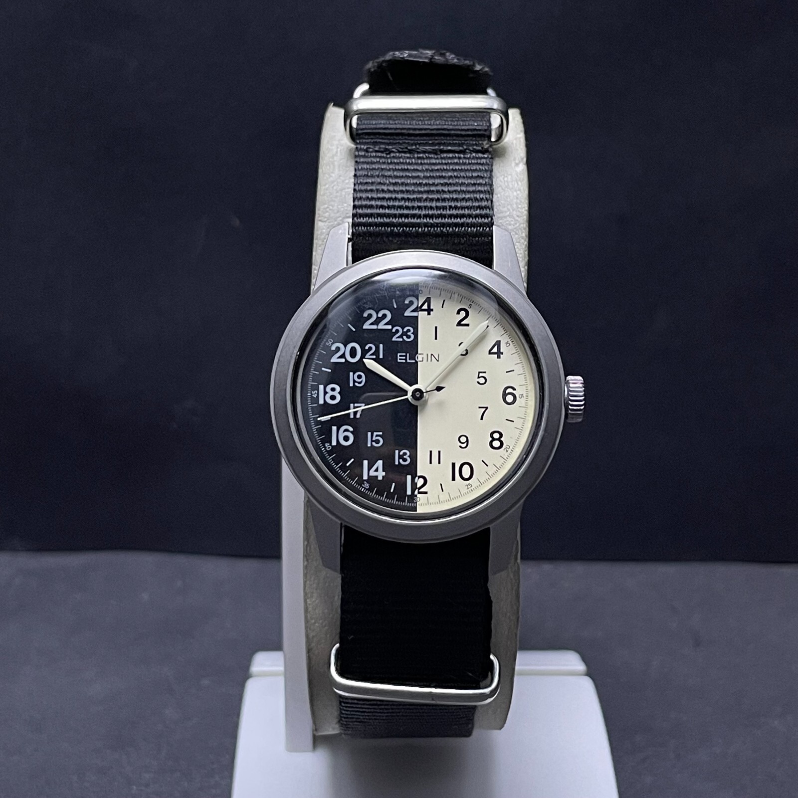 Vintage Elgin Military daynite reissue quartz Men's Watch A-17A | eBay