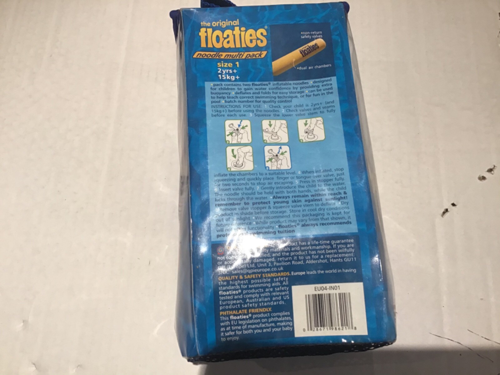 The original floaties noodle multi pack size 1 aged 2 weight 15kg ...